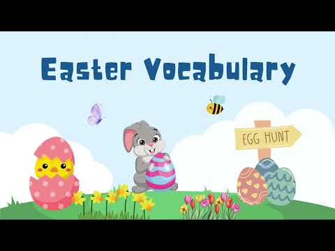 Easter Vocabulary with Phrases | Fun ESL/ESOL Learning Video | English Task