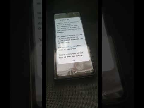 UK Emergency warning alert! on o2 #emergency #alert #shorts