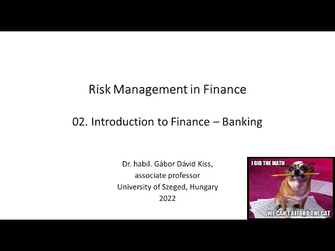 02. Commercial and investment banks - Risk Management in Finance