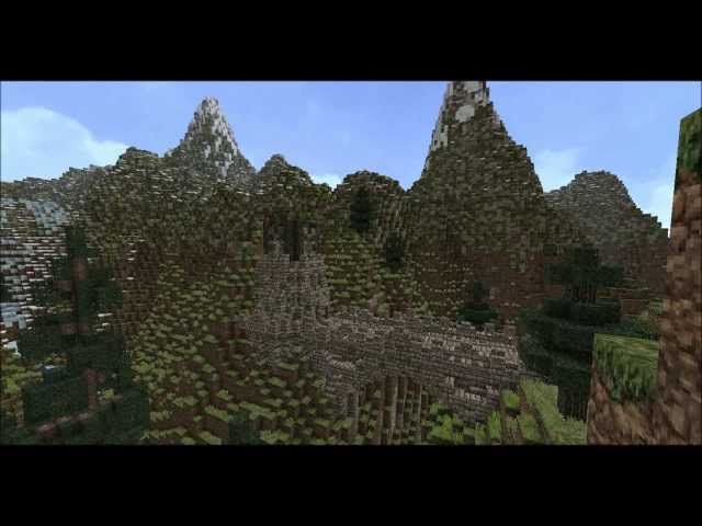[Timelapse] Fantasy Mountain Pass Minecraft Map