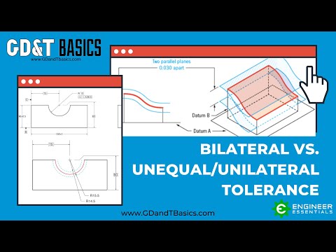 Profile Modifiers - Bilateral Tolerance, Unilateral Tolerance and Unequally Disposed Tolerance