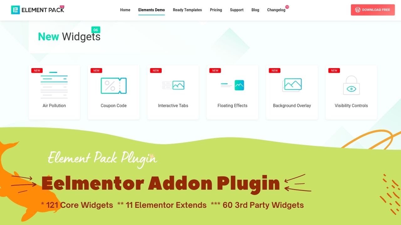 Elementor Addon Widget Pack | Enhance Elementor Features | Element Pack WordPress Plugin