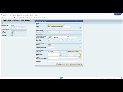 SAP SD Free Tutorial : Company Code Configuration Detailed Video #sapsd