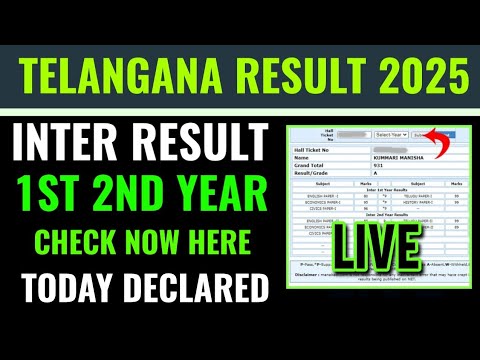 Ts inter result 2025 kaise dekhe, how to check TS inter result 2025, ts inter 1st 2nd year result