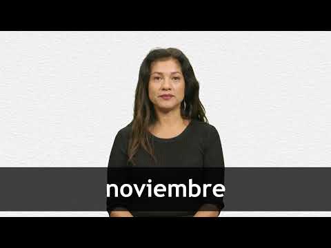 Traducción en inglés de “NOVIEMBRE” | Collins Diccionario español-inglés