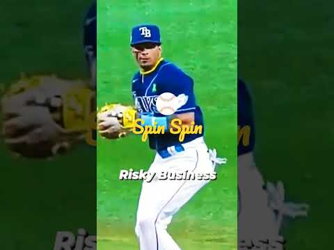 #MLB ⚾️ TAMPA BAY RAYS SS 👁👋 WANDER FRANCO SPIN SPIN 😎👍♥️