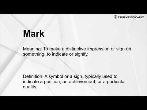 Mark Meaning