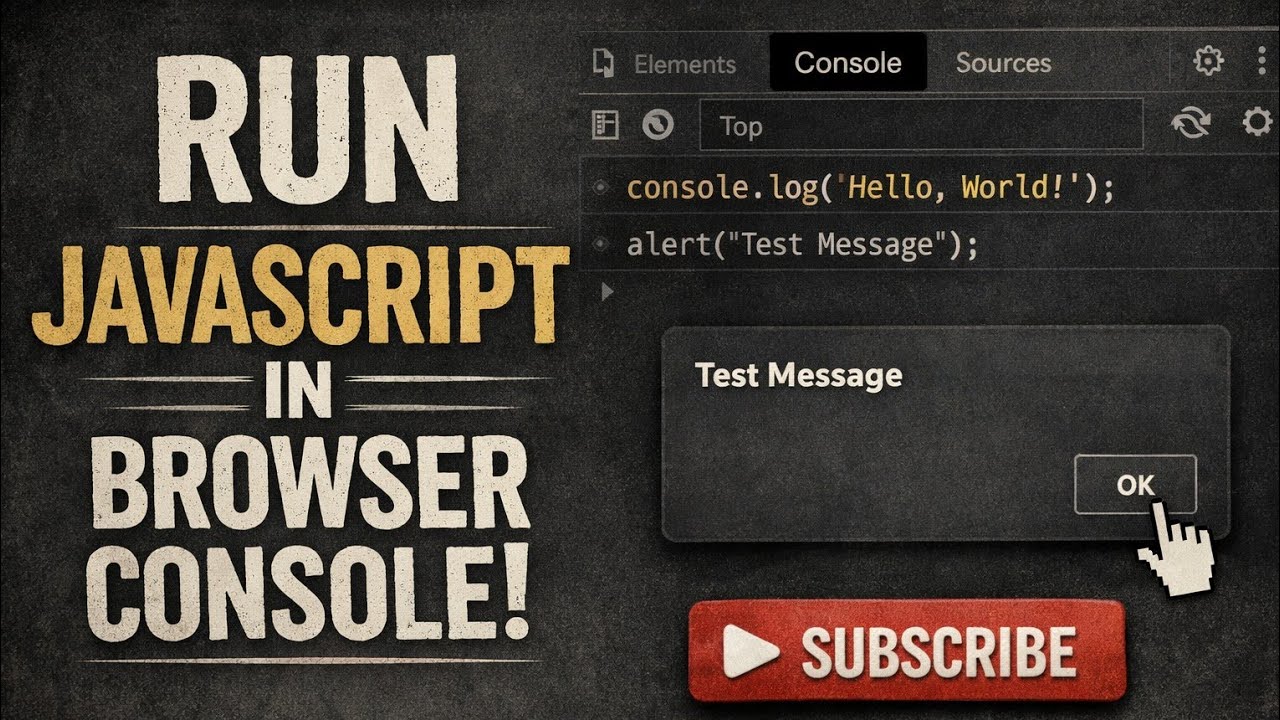 How to Run JavaScript Code in Browser Console | Beginner Friendly