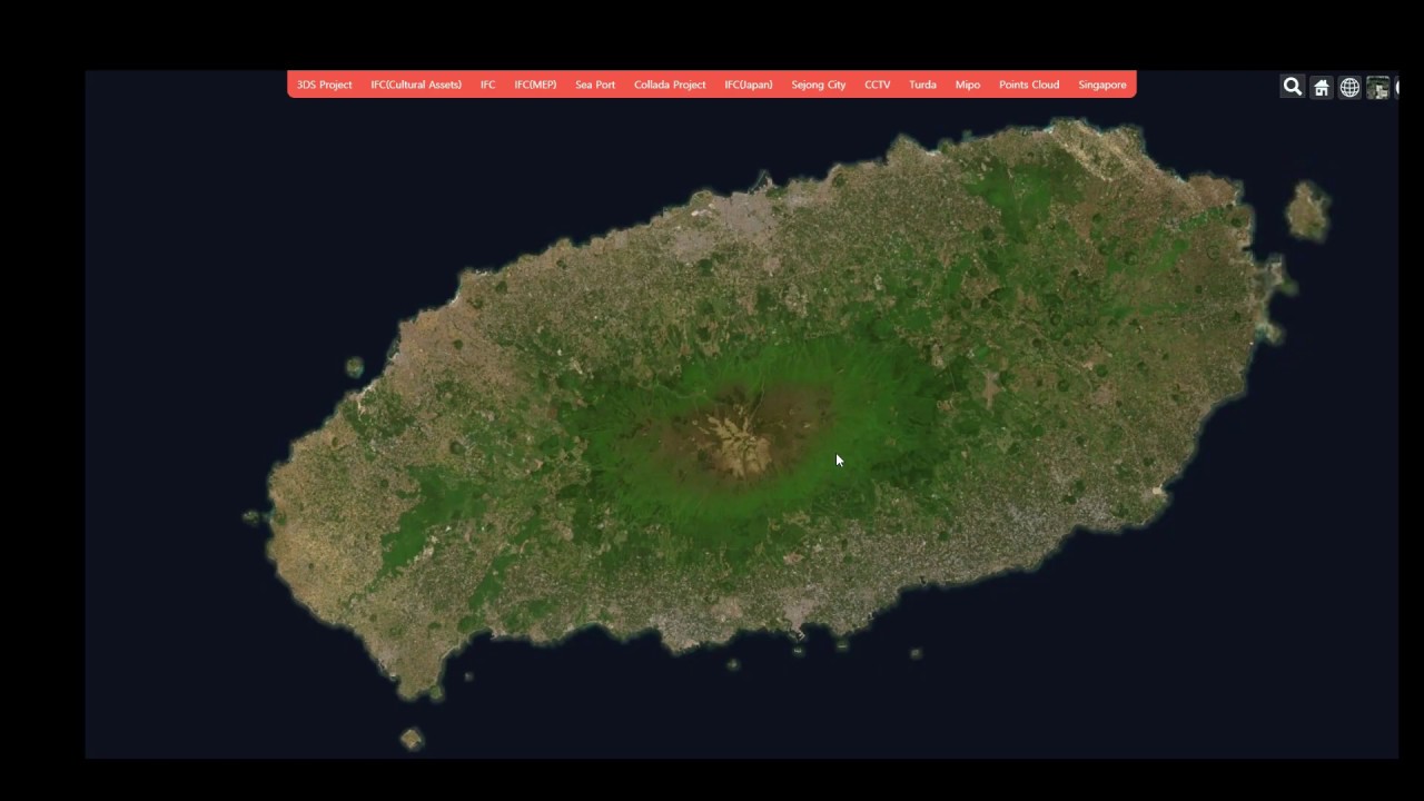 High resolution wind data visualization using mago3D