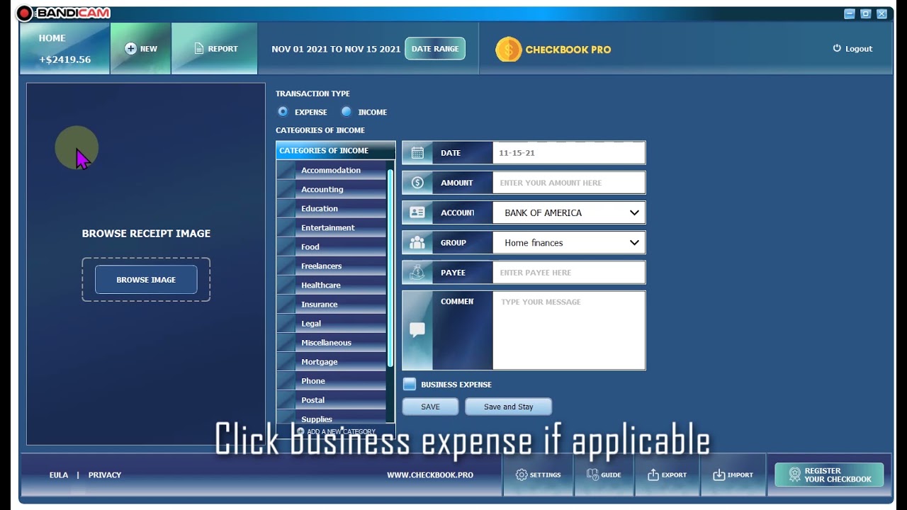 Checkbook PRO Tutorial