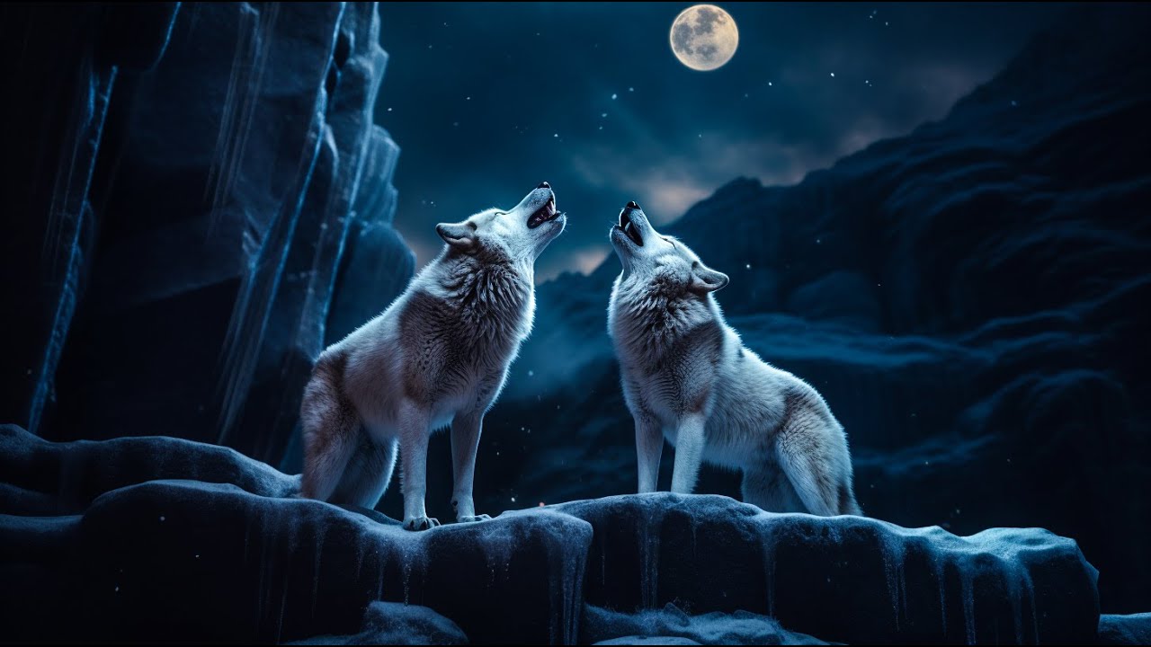WOLF 4K - Relaxation Music With Various Nature & Wolf Videos - (4K Video UHD)