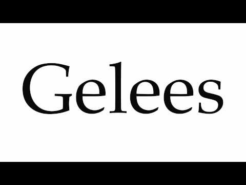 How to Pronounce Gelees