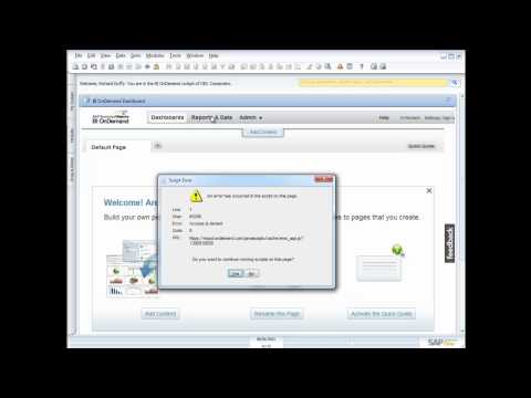 A demonstration of reporting in SAP Business One 8.8