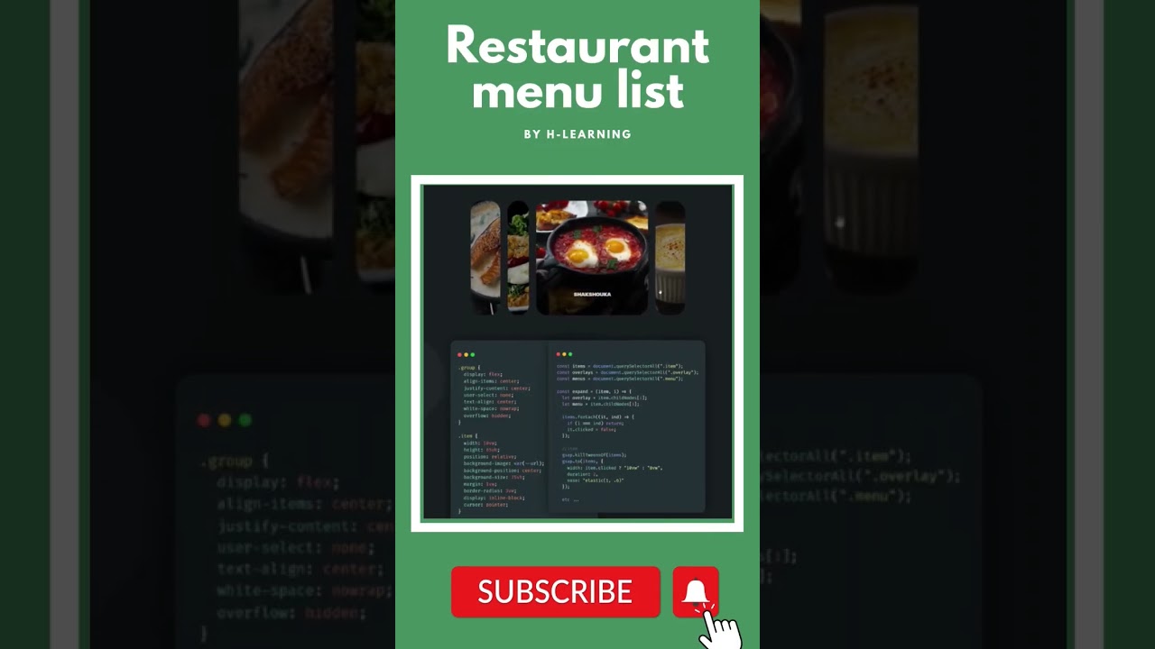 restaurant menu#javascript #html #tutorial