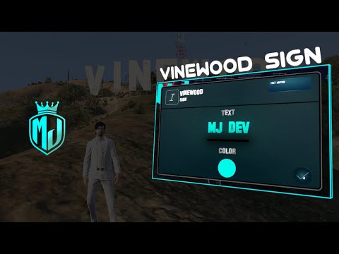 [FREE] Advanced Vinewood Sign Change Script for ESX/QBCore | FiveM Script | MJ DEVELOPMENT