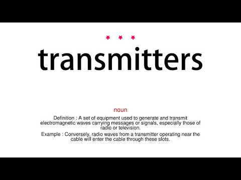 How to pronounce transmitters - Vocab Today