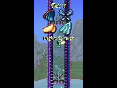 Terraria wings from worst to best! #terraria