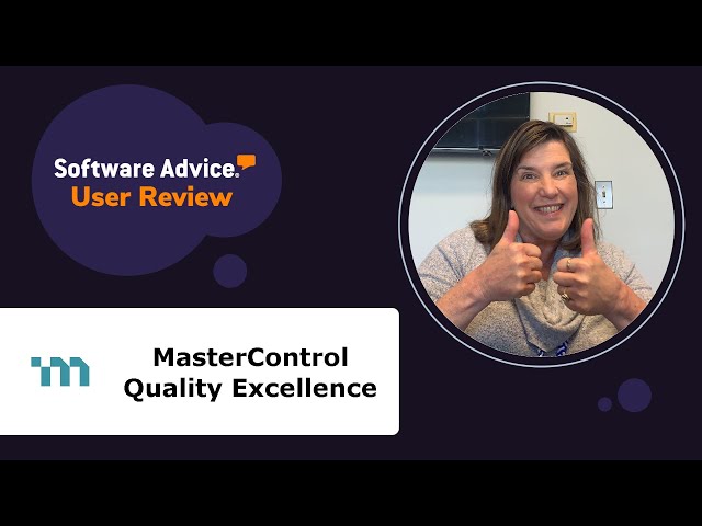 MasterControl Quality Excellence Software Reviews, Demo & Pricing - 2025