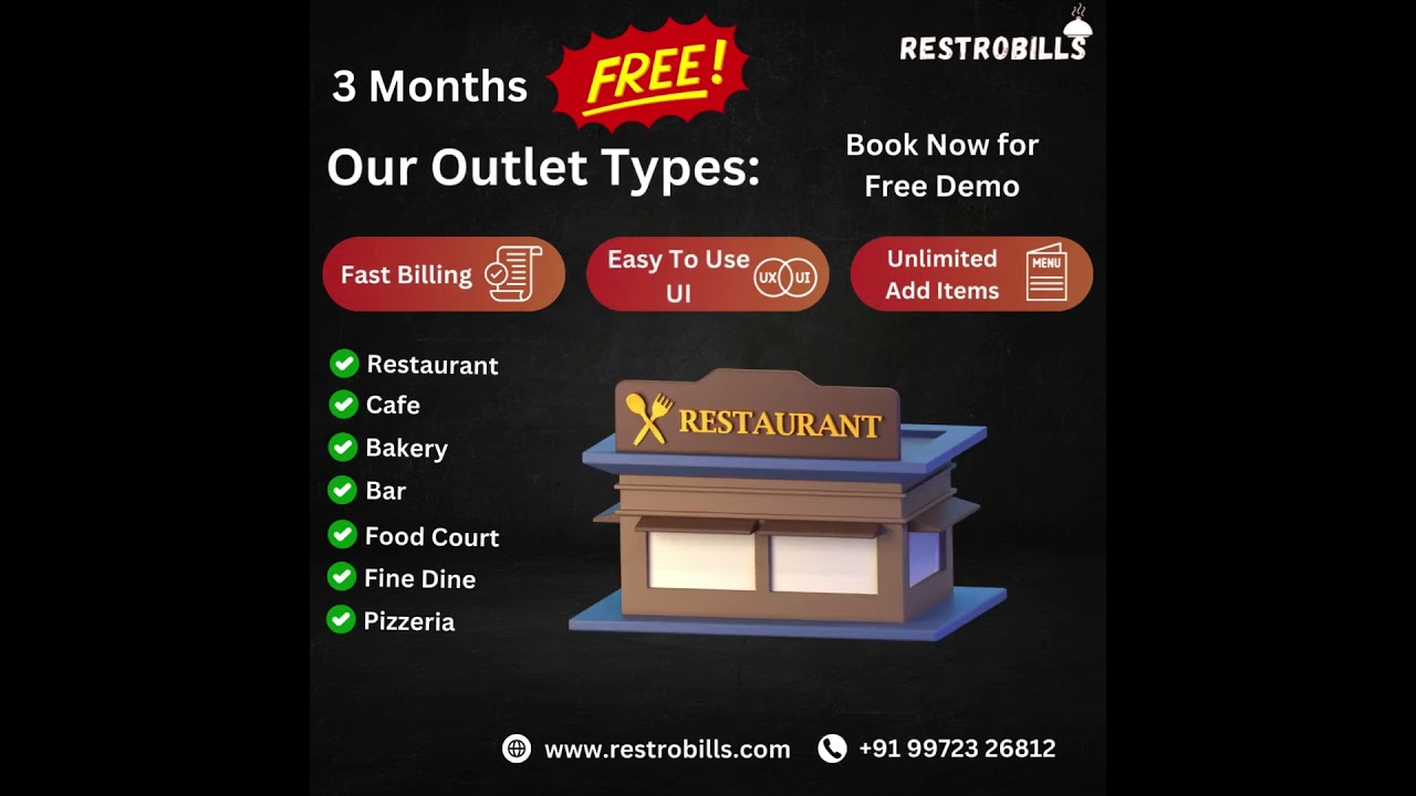 Restaurant Billing Software with Restrobills.