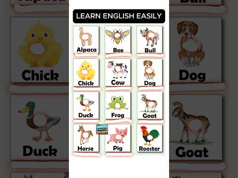🐶🐷 Animales en INGLÉS — ¡Aprende Fácil y Rápido!