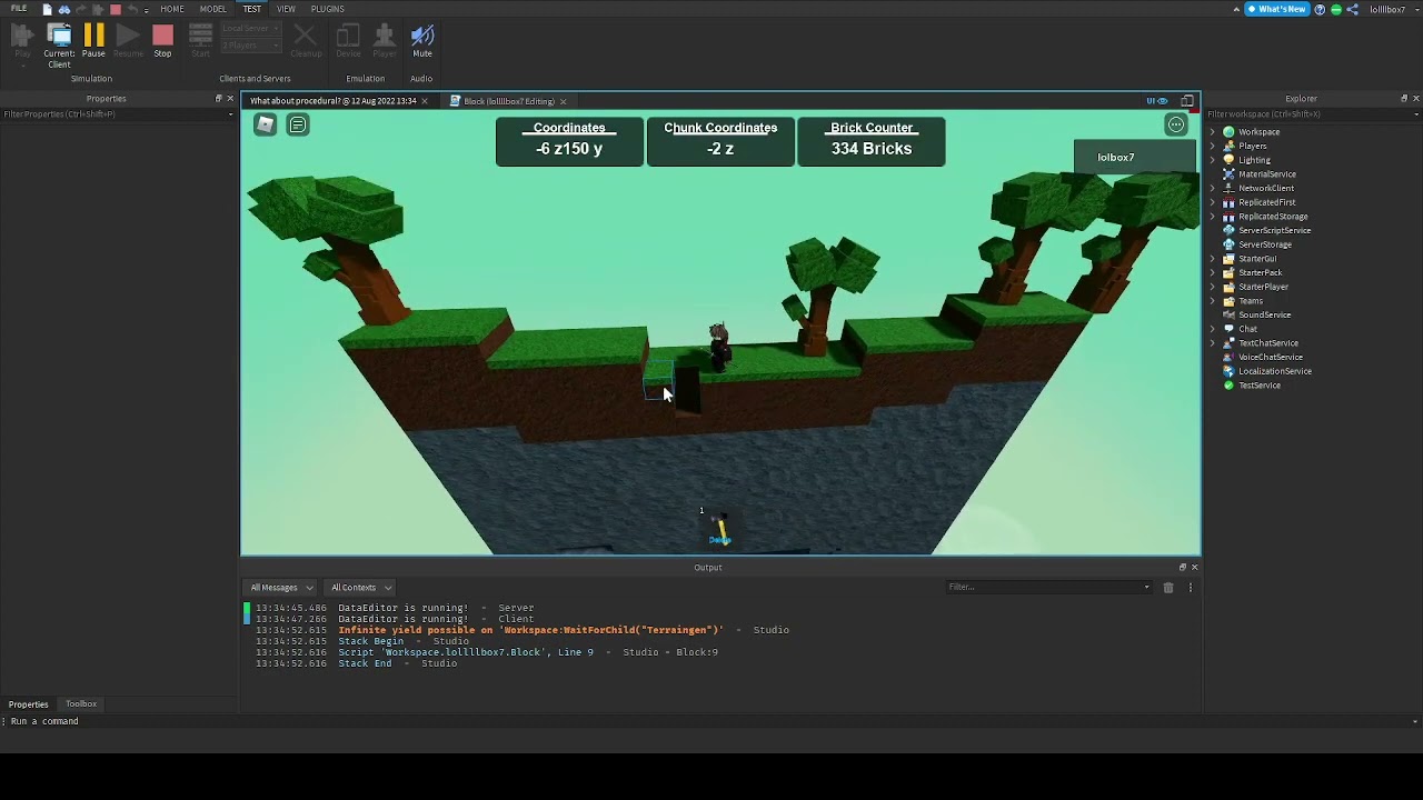 Roblox Terrain Generator V3.0 Technical showcase