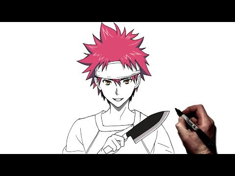 How To Draw Yukihira Soma | Step By Step | Food Wars