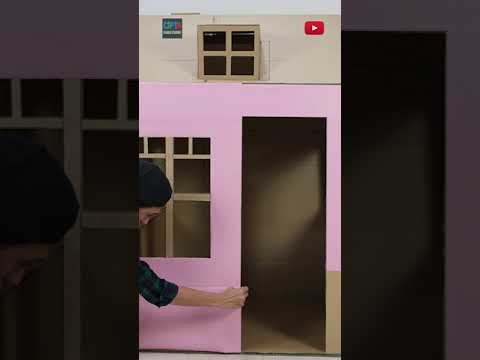 DIY Cardboard Playhouse for Kids