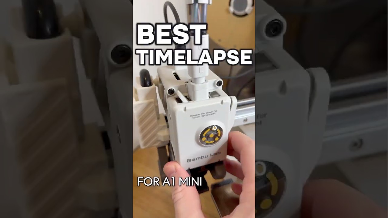 How to get the Perfect Timelapse on your A1 Mini #3dprintinglife  #3dprinting #bambulab #a1mini