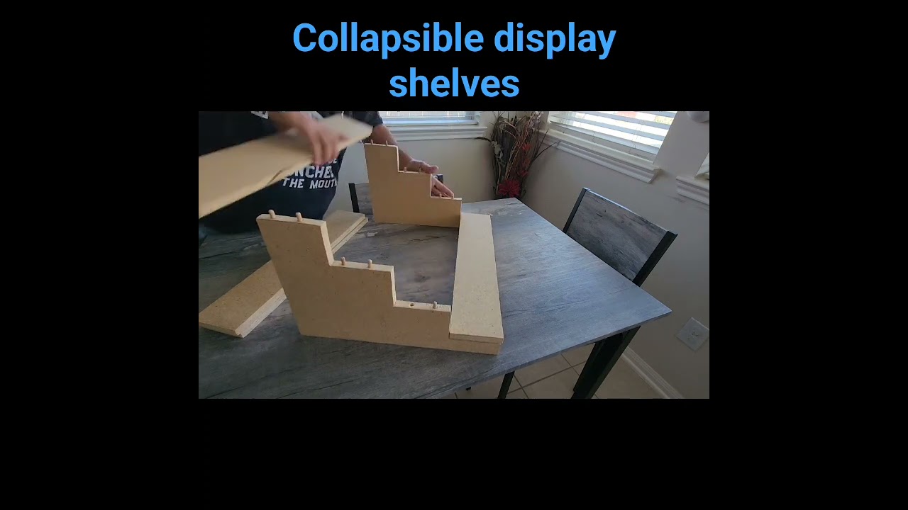 Collapsible display shelf, perfect for vendors!