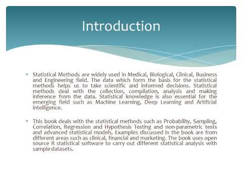 Introduction to Statistical Methods