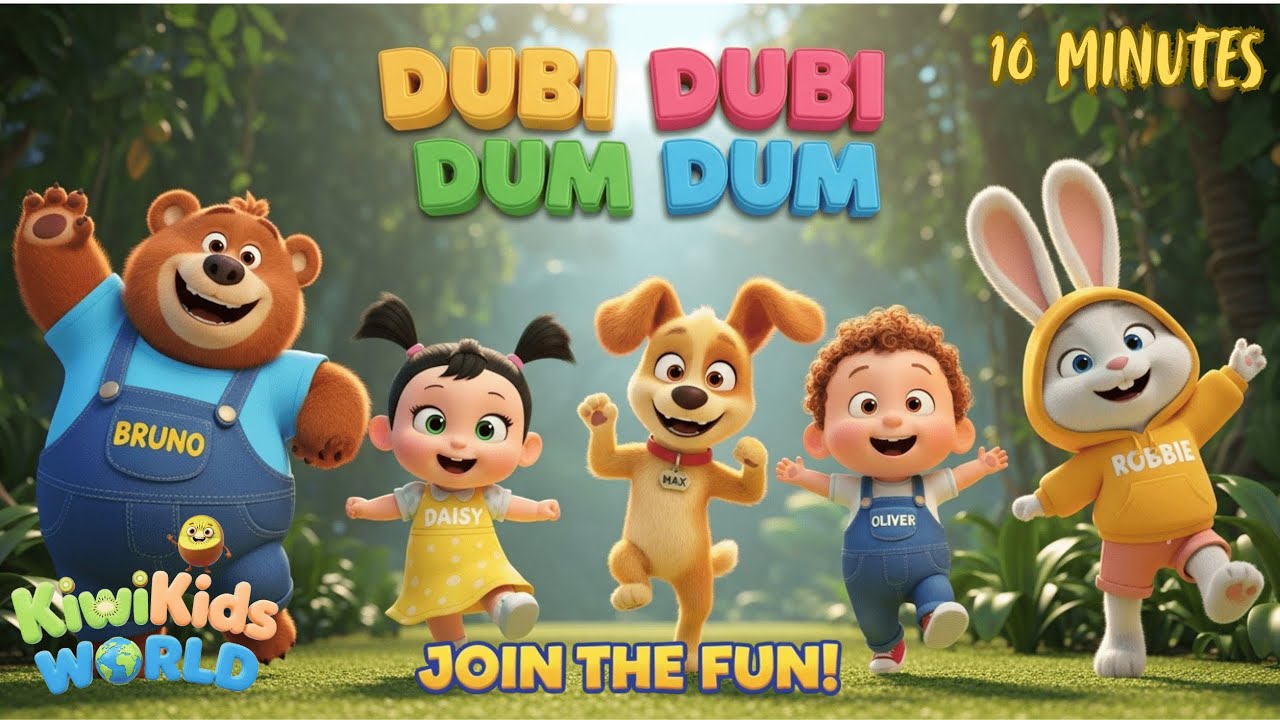 Dubi Dubi Dum Dum & More Kids Rhymes | Wheels on the Bus, Old McDonald, ABC Song #dudidudidamdam
