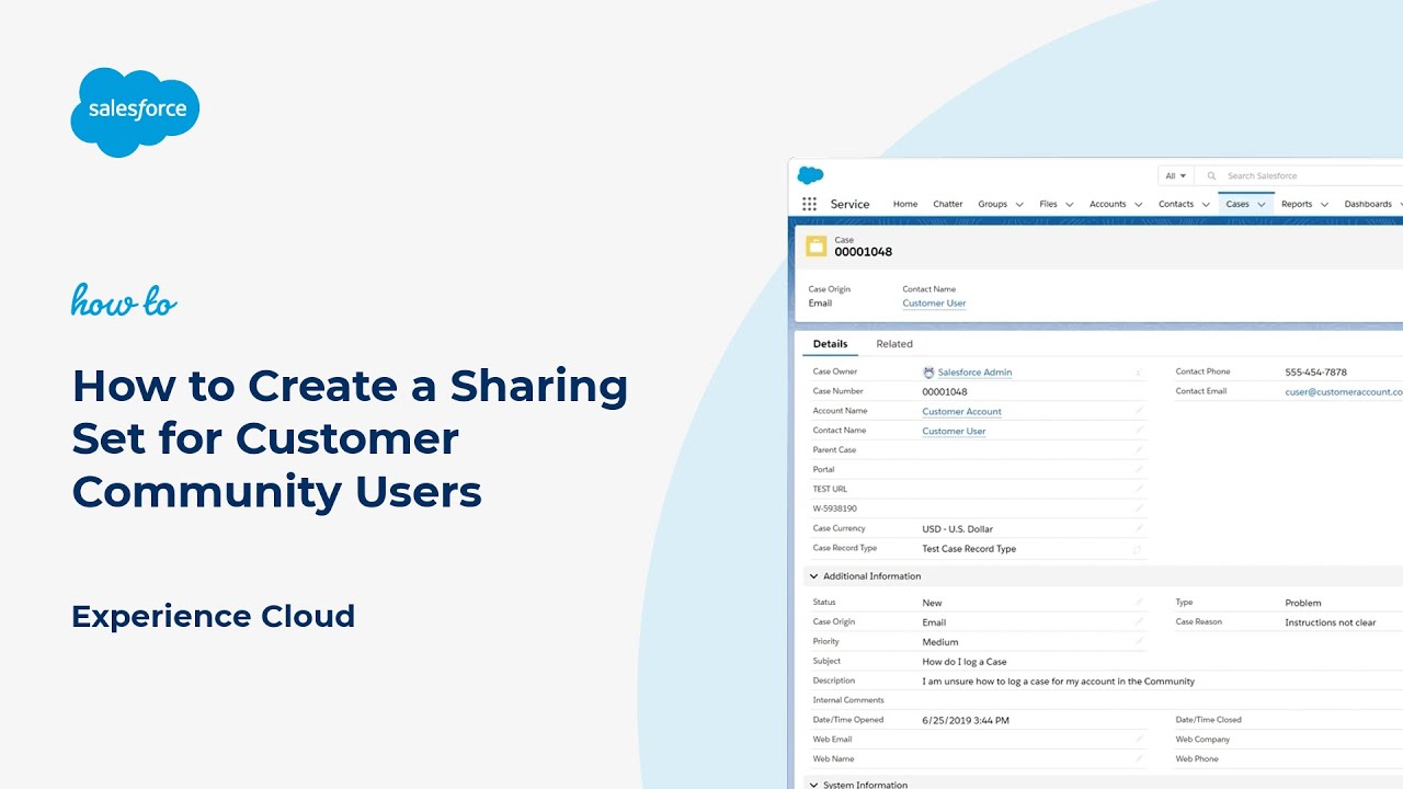 How to Create a Sharing Set for Customer Community Users | Salesforce Experience