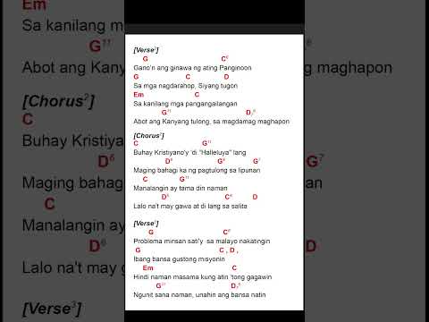 BUHAY KRISTIYANO'Y DI HALLELUJAH LANG || instrumental || Butch Charvet || Lyrics and chords