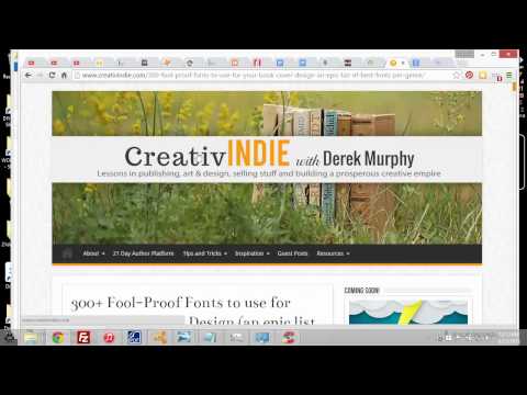 27 Best free fonts to use in your book design formatting for your self-published manuscript