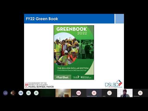 FY22 Green Book: Connecting to DC Government Procurement Opportunities