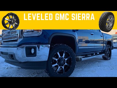 2017 GMC 1500 2 Inch level kit with 20x9 +18 & 275/55r20