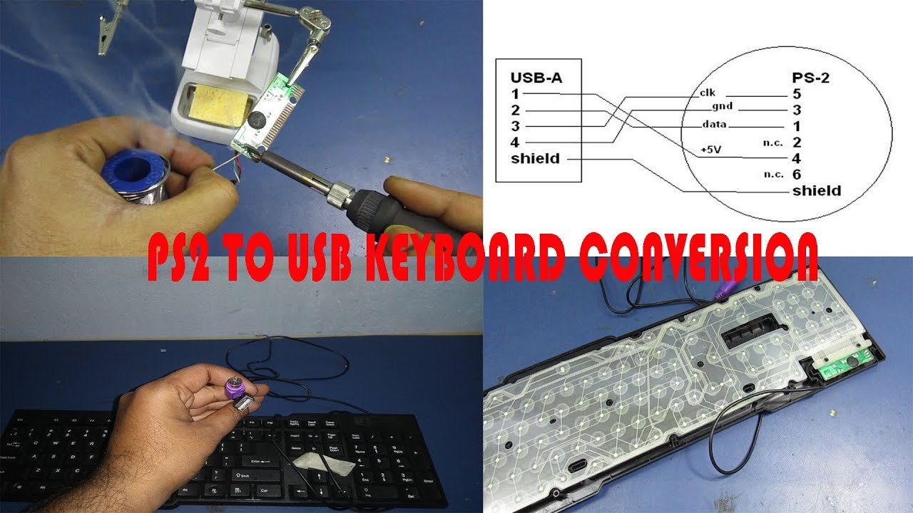 How to convert keyboard PS2 to USB