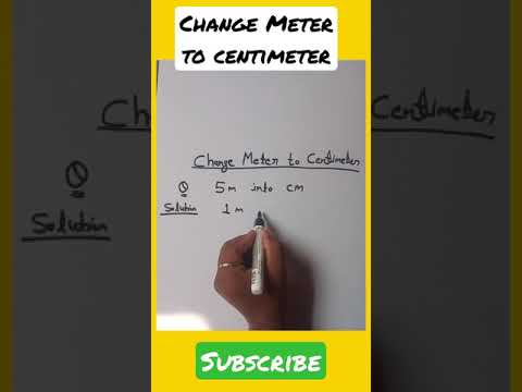 Change Meter to Centimeter | Convert meter to Centimeter #tricks #meter #mathstricks #easymaths