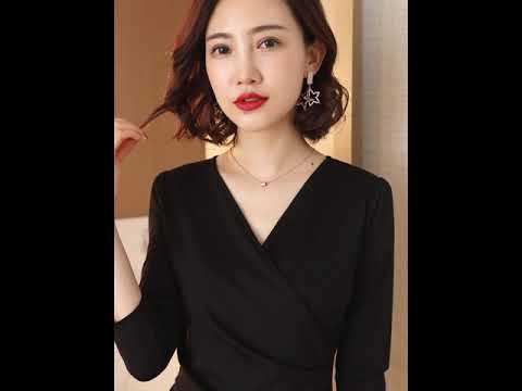 Mã B4045 Giá 2000K Váy Đầm Liền Thân Nữ Yureag Dáng Ôm Body Gợi Cảm Sexy Hàng Mùa Hè Cổ Chữ V Thời