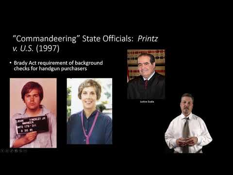 Constitutional Law: Commandeering
