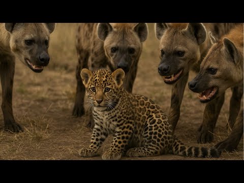 A Leopard Cub Is Being Attacked by Pack of Hyenas — What’s Happening Is Taking Everyone by Surprise