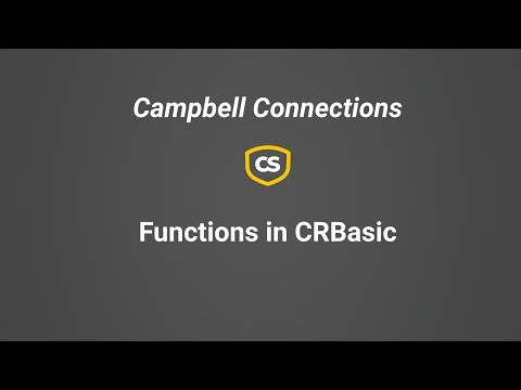 CRBasic Functions: CRBasic Functions