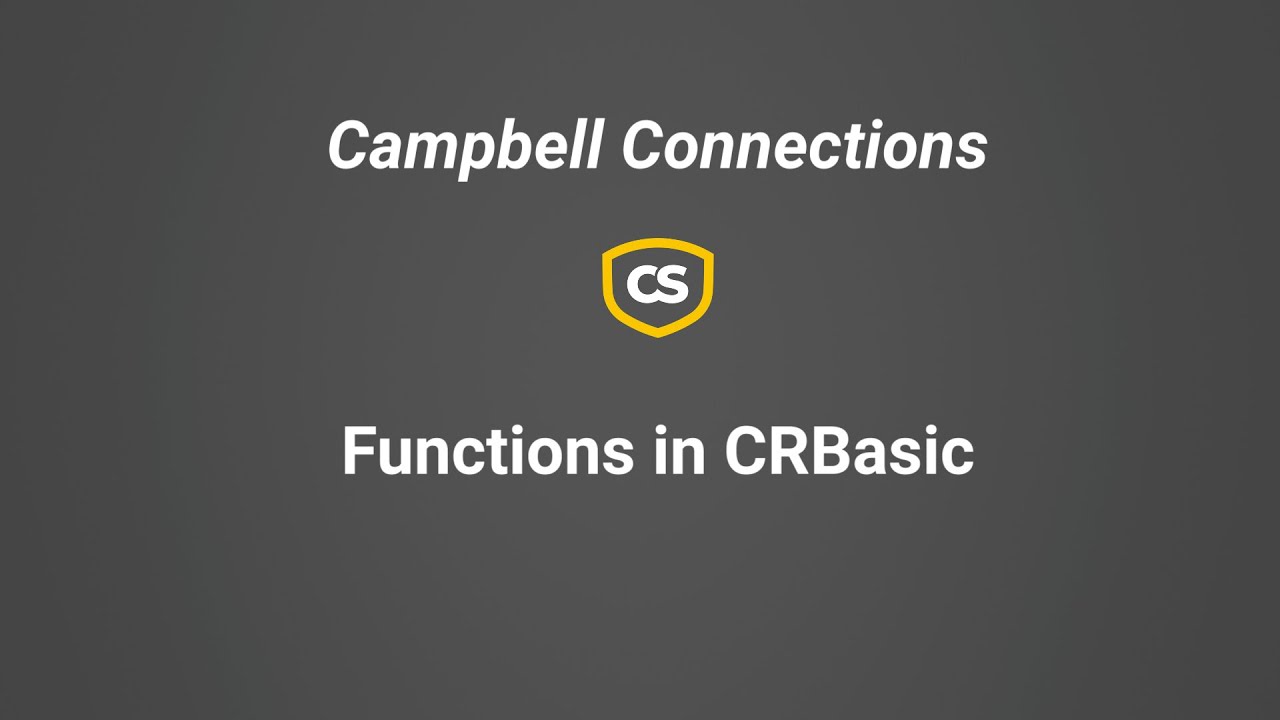 CRBasic Functions