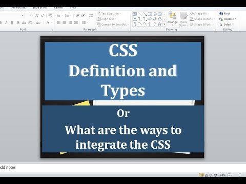 CSS: Definition and Types/ Ways to Integrate the CSS