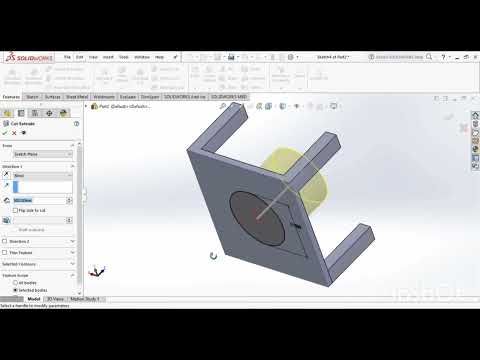How to extrude and mirror and plane selection in solidworks Simple Basic concept