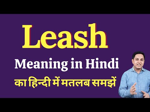 Leash meaning in Hindi | Leash ka kya matlab hota hai | Spoken English Class