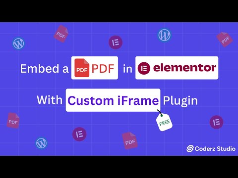 How to Embed PDF in Elementor? - Custom iFrame