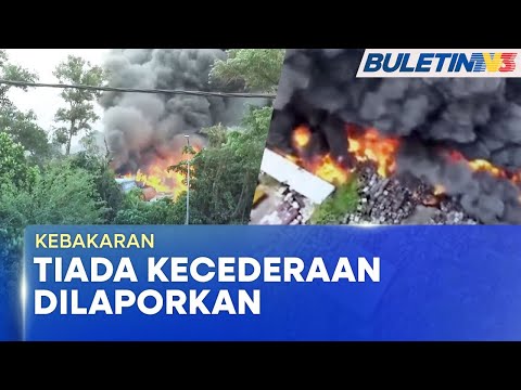 KEBAKARAN | Lima Kilang, 15 Kenderaan Musnah Dijilat Api