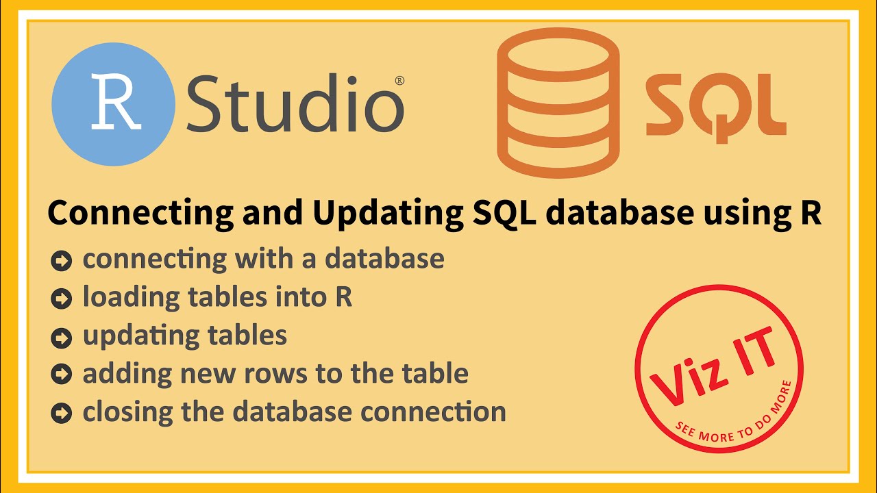 Connecting and Updating SQL Database using R