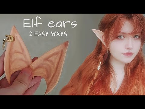 How to Make Elf Ears (2 EASY ways) | Cosplay/Halloween Tutorial